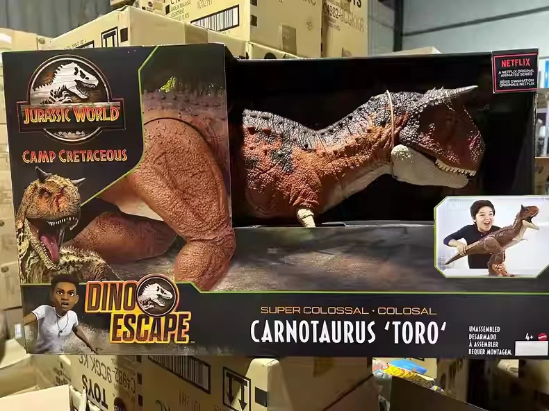 Jurassic World Colossal Carnotaurus Toro Dinosaur Action Figure Camp ...