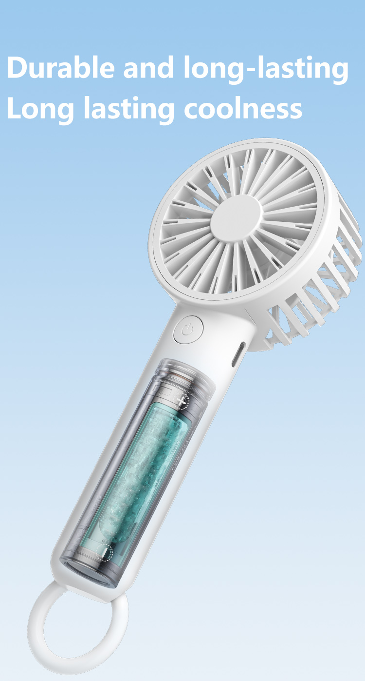 NEW Portable Rechargeable Fan Mini Neck Fan LED Display Foldable 3 ...