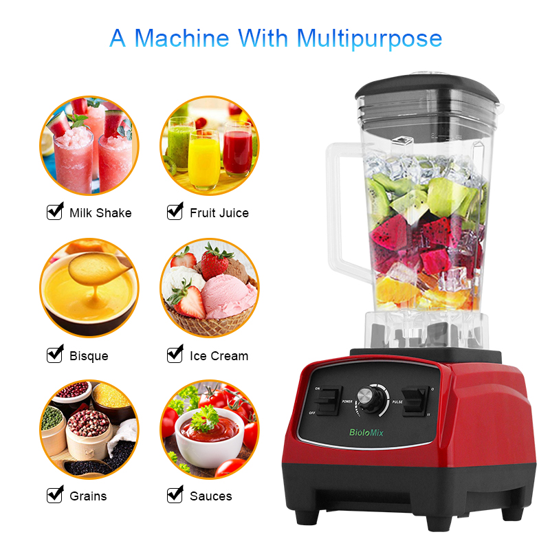 Biolomix BPA Free 3HP 2200W Kitchen Blender 2L Jar Professional ...
