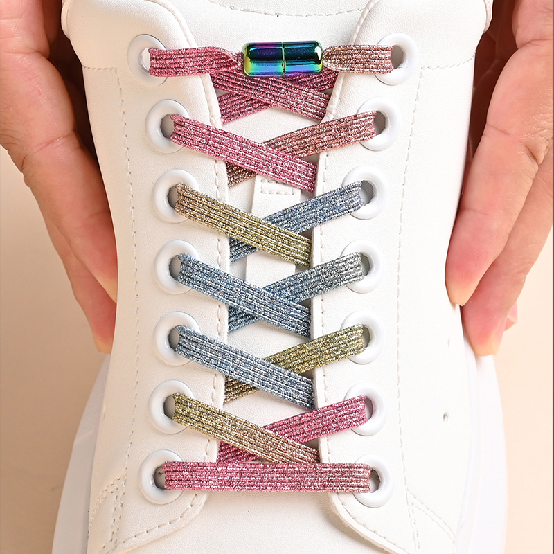 Colorful Elastic No-Tie Shoelace Capsules Fashionable Lazy Shoes ...