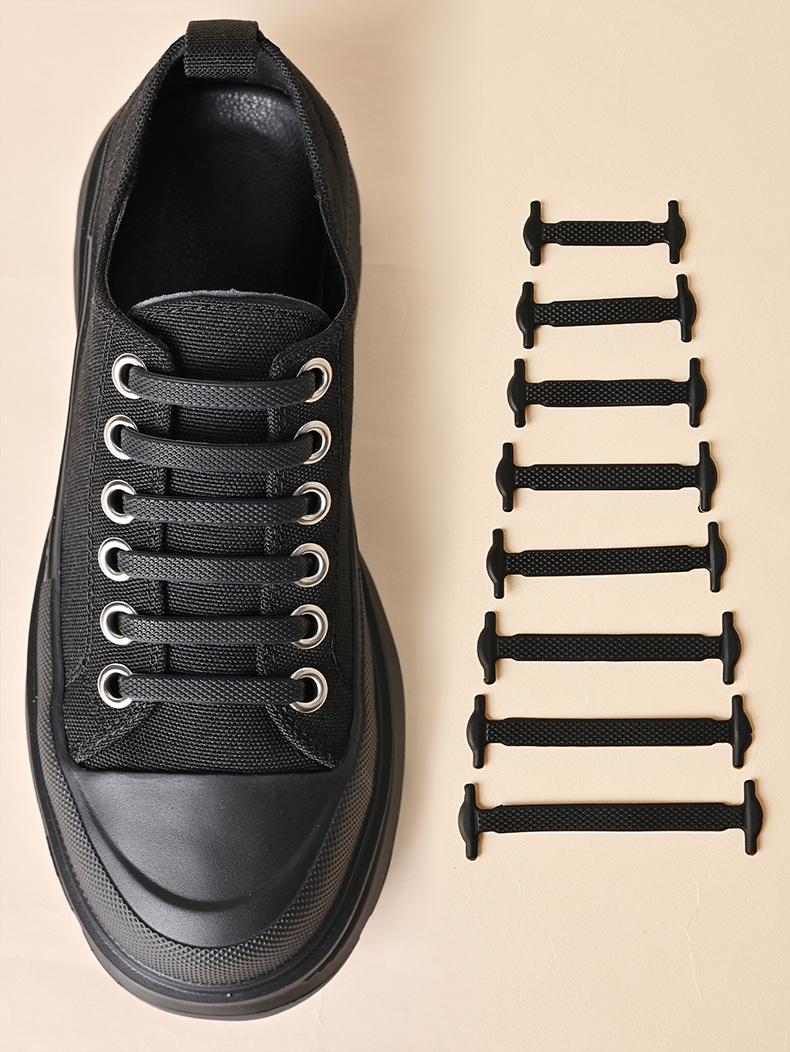 16 Pcs Silicone No-Tie Shoelaces Elastic Lazy Rubber Ties for ...