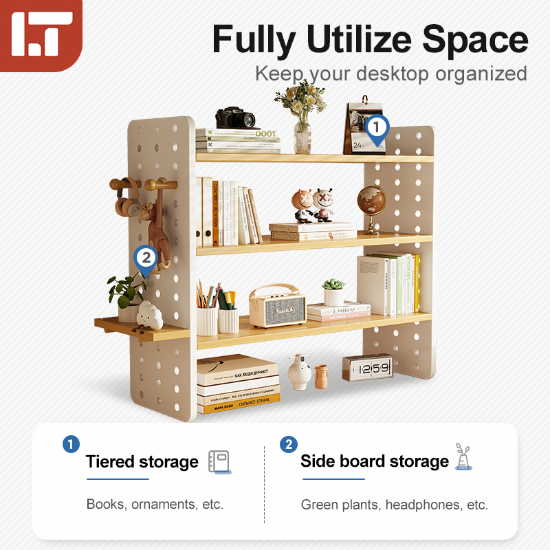 Multi-layer Desk Organizer Tabletop Organiser Book Rack Desktop Rack ...