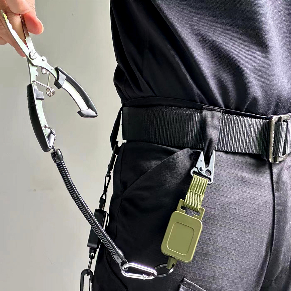 Steel Wire Easy Pull Buckle High Resilience Retractable Buckle Keychain ...