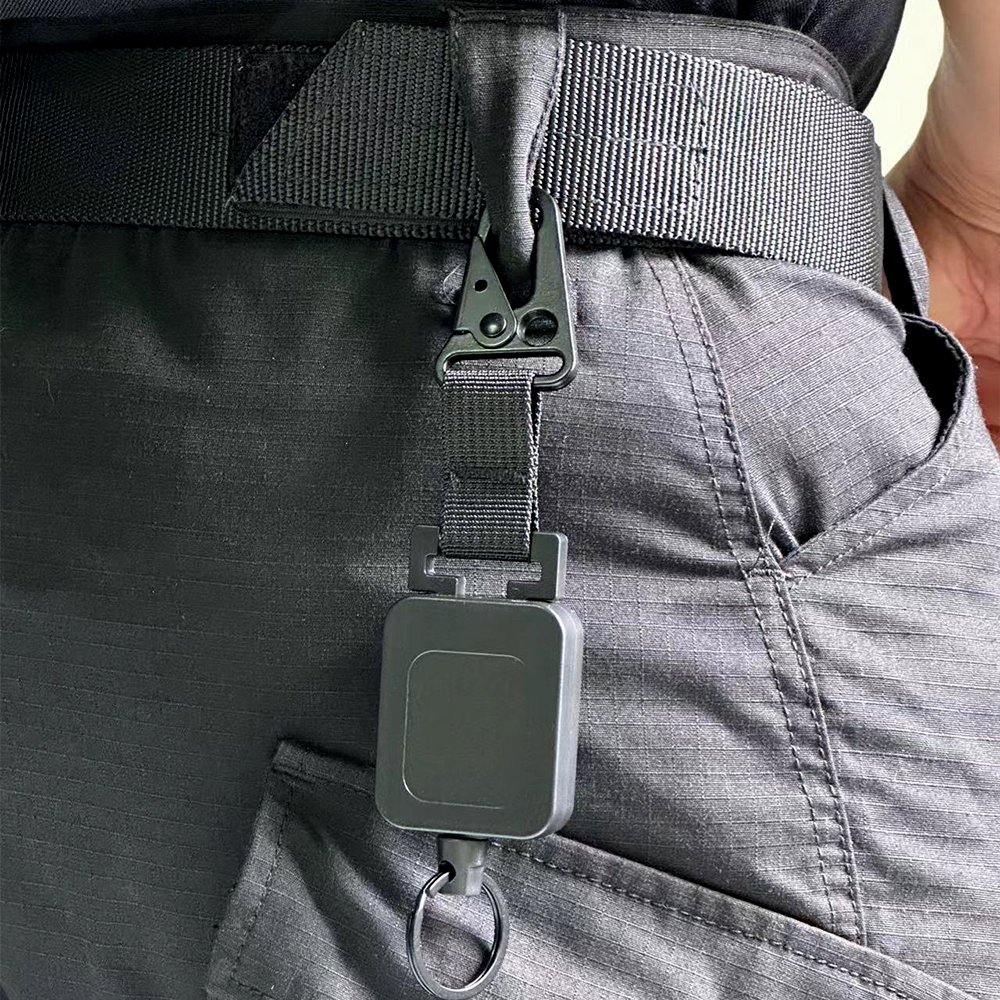 Steel Wire Easy Pull Buckle High Resilience Retractable Buckle Keychain ...