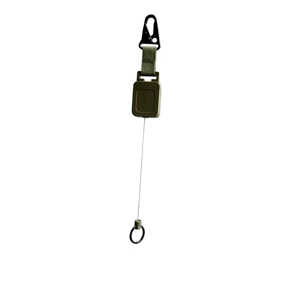 Steel Wire Easy Pull Buckle High Resilience Retractable Buckle Keychain ...