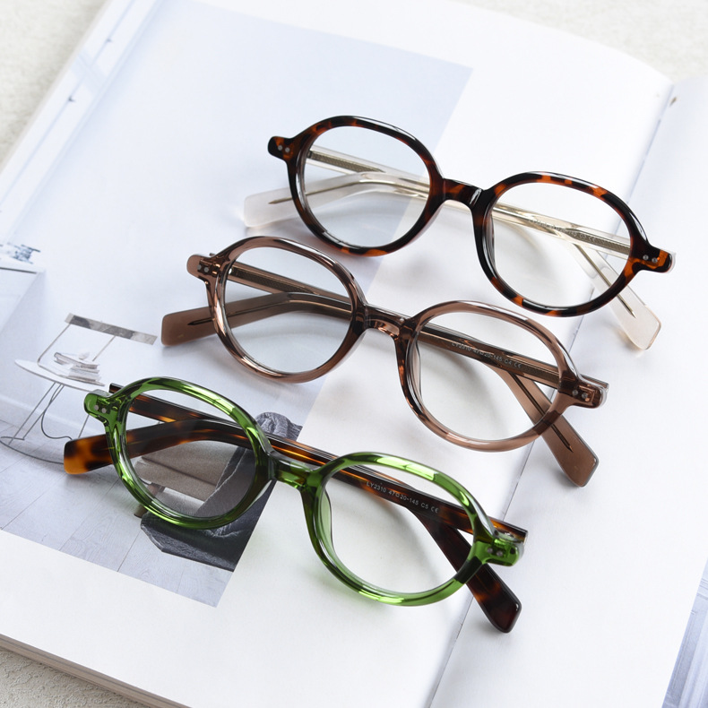 Oval Optical Glasses Frame Men Thick Frame Spectacle Trendy Women Retro ...