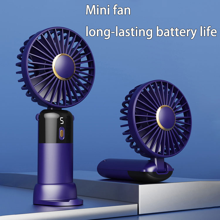 Kipas Mini Portable Fan USB Rechargeable Mini Handheld Fan Led Display ...