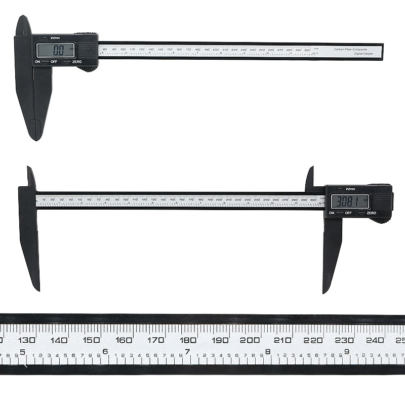 0-200mm/0-300mm High Quality Large Measure Range Digital Caliper Long Measuring Jaw Electronic ...
