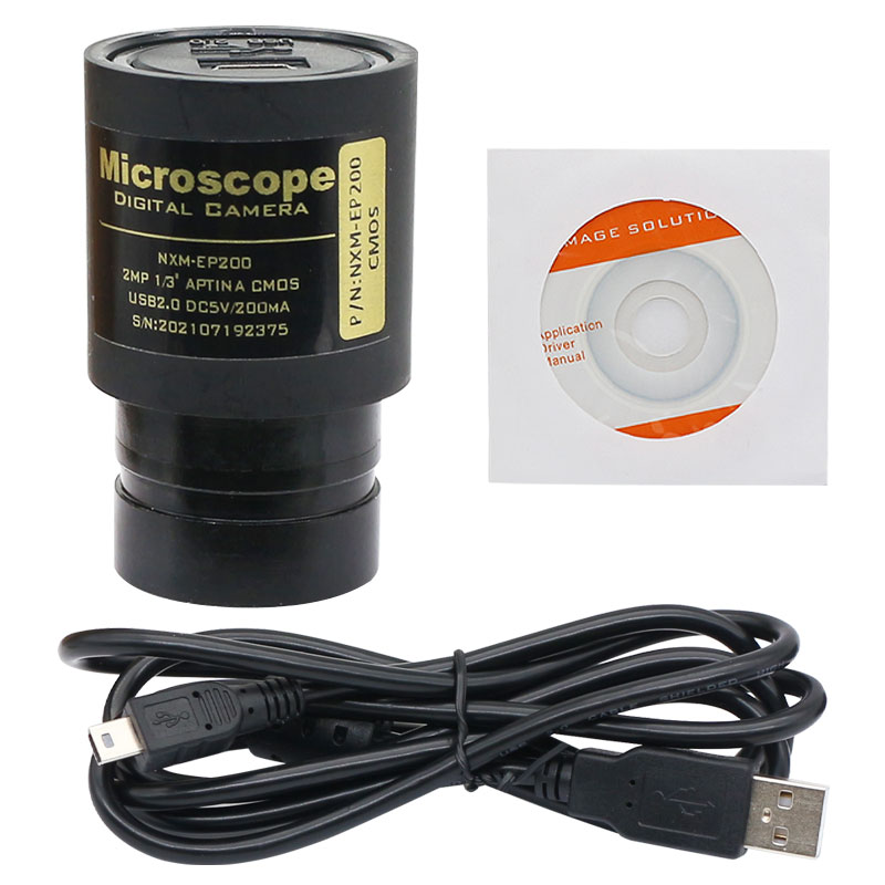 2MP USB Camera for Microscope HD CMOS 23.2mm Digital Eyepiece for ...