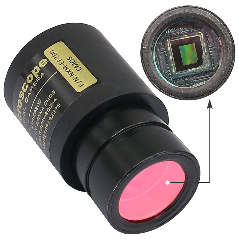 2MP USB Camera for Microscope HD CMOS 23.2mm Digital Eyepiece for ...