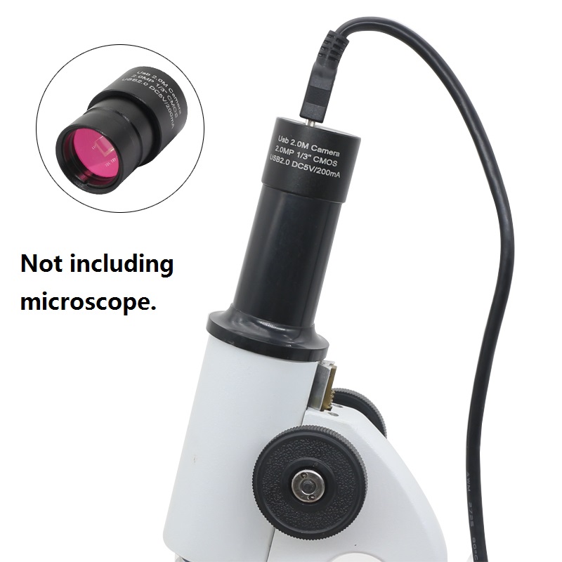 2MP USB Camera for Microscope HD CMOS 23.2mm Digital Eyepiece for ...