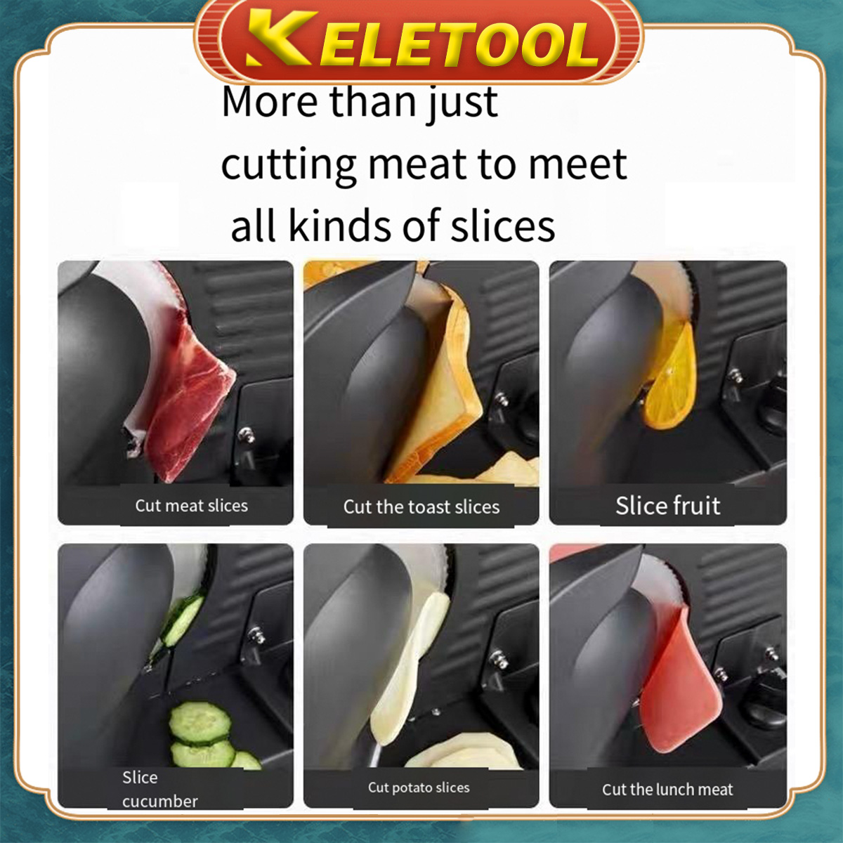 Meat Cutter 500W Meat Grinder Electric Lamb Beef Slicer Meat Cutting ...