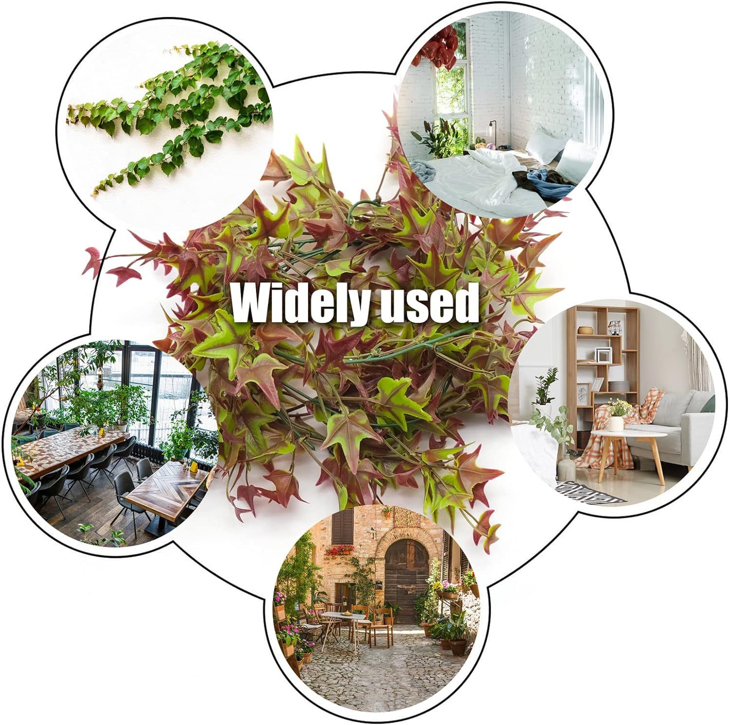 80cm Simulation Ivy Sweet Potato Vine Artificial Hanging Fake Plants ...
