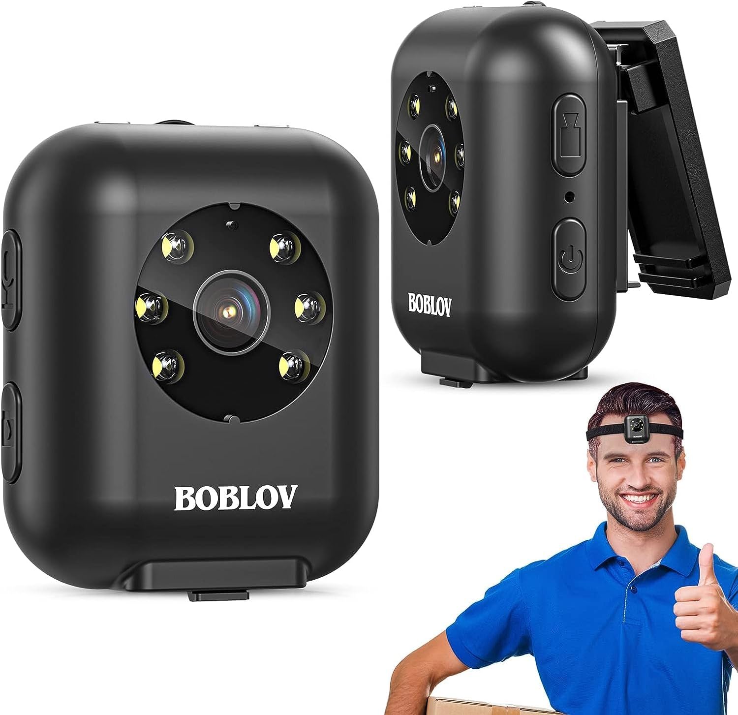 BOBLOV Body Worn Camera, 1080P Body Camera, Expand Memory, 950mAh ...