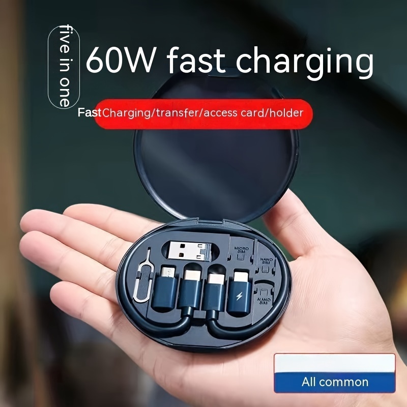 Multifunctional Data Cable for usb-A-B-C/usb 60WPD Fast Charge Mobile ...