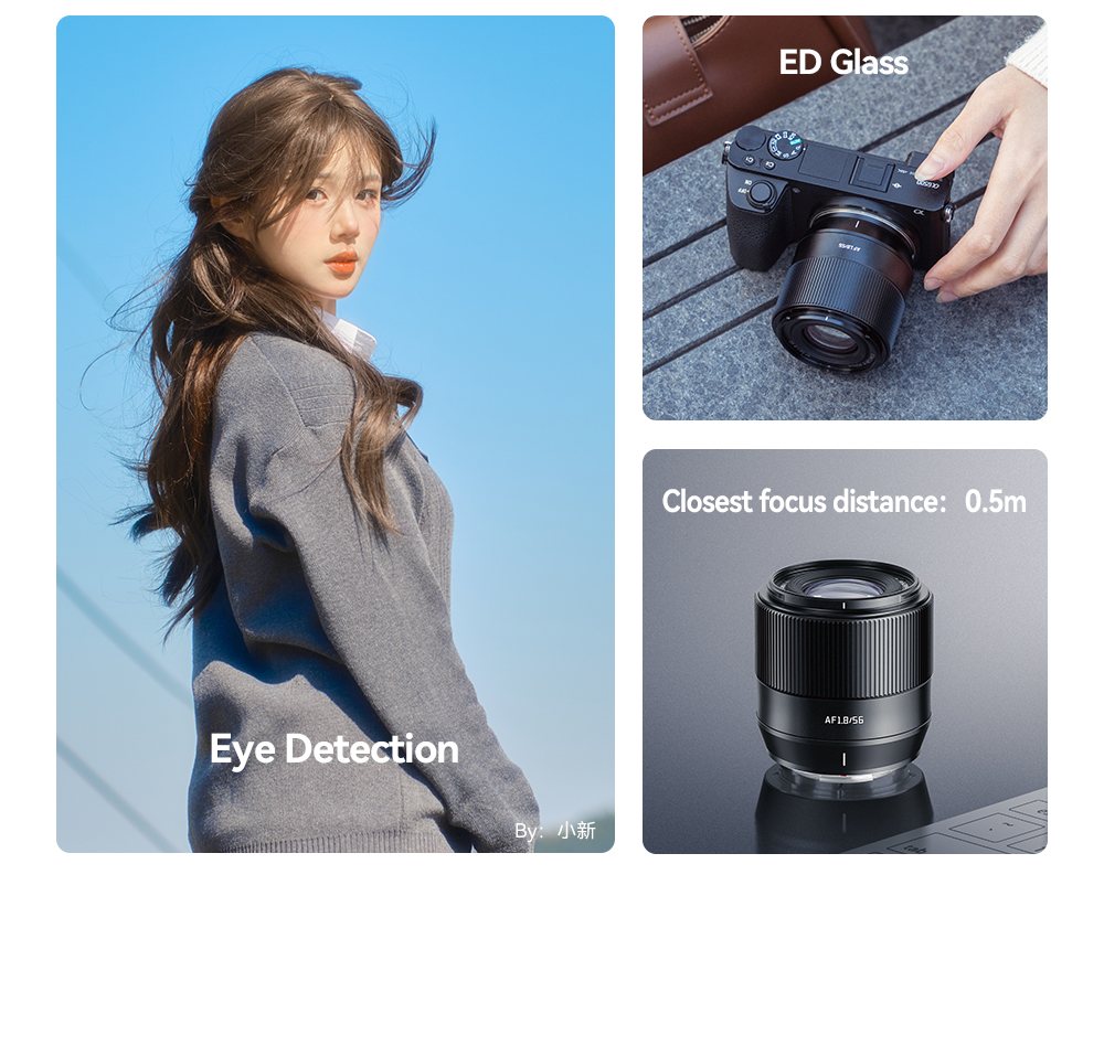 TTArtisan Auto Focus 56mm F1.8 APS-C camera lens X E Z mount for ...