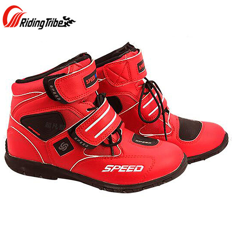 Moto Bike SPEED Racing Boot Street Moto Boot Motorcycle Microfiber ...