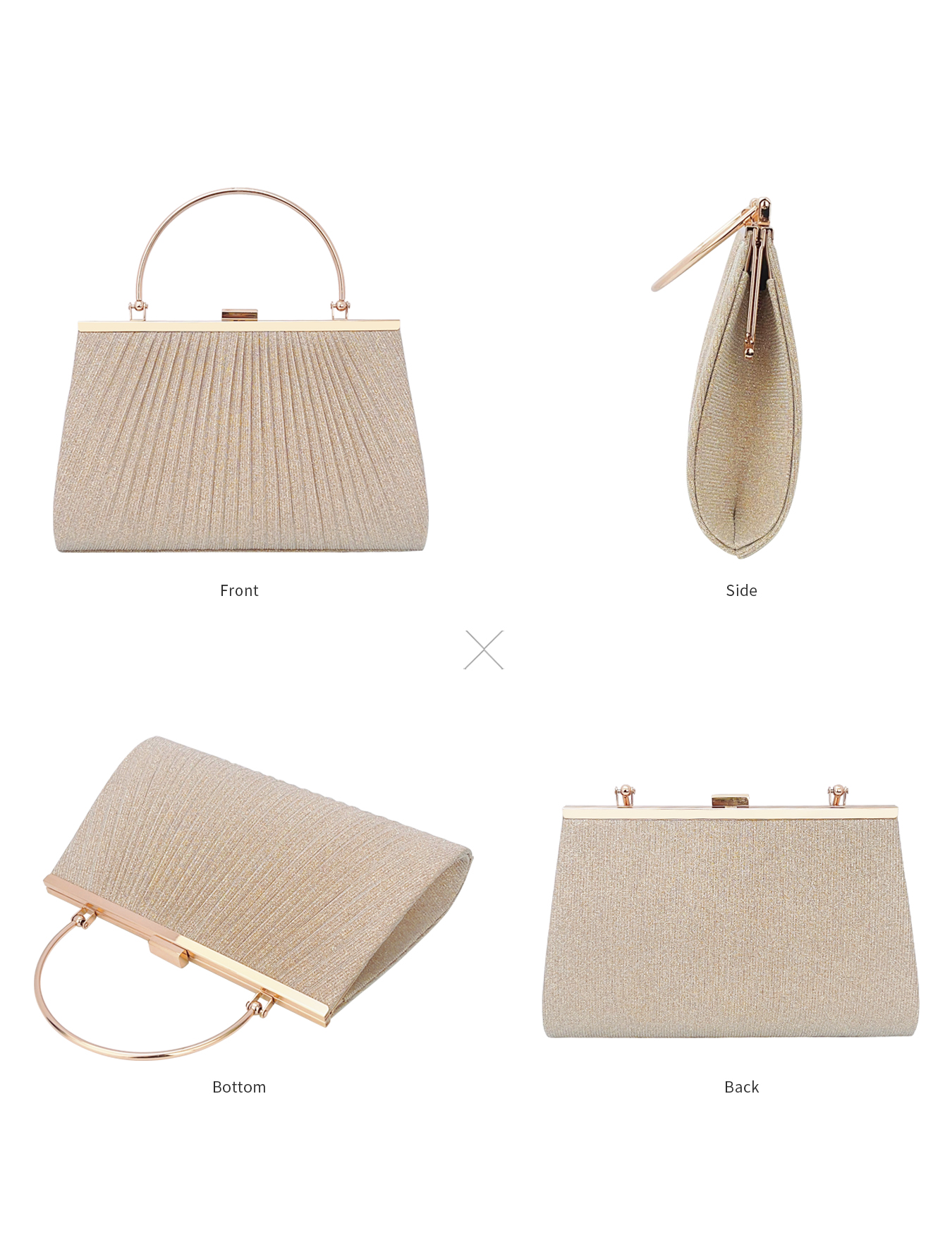 Dinner Handbag Banquet Bag with Diamond Shiny Small Square Bag Party ...