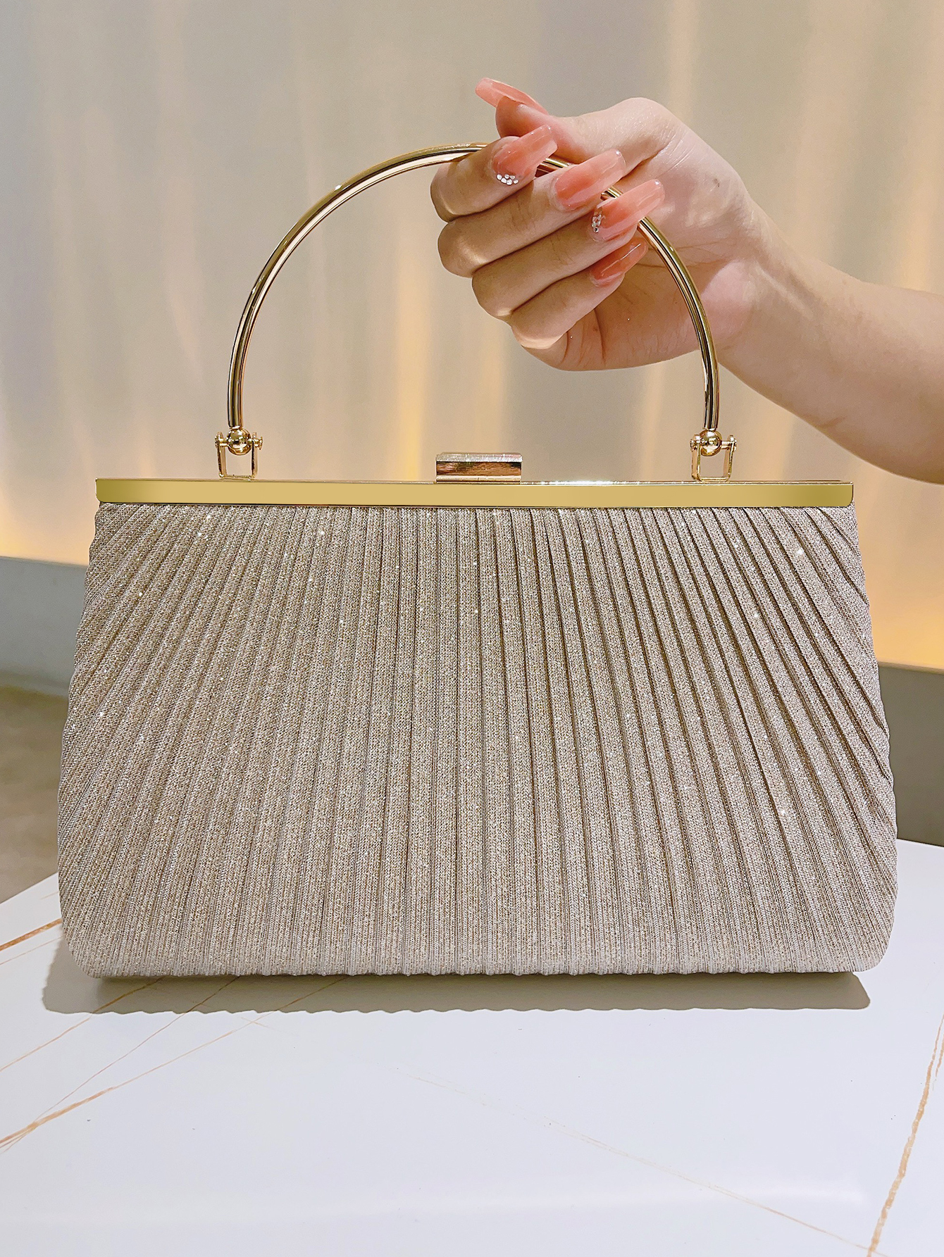 Dinner Handbag Banquet Bag with Diamond Shiny Small Square Bag Party ...