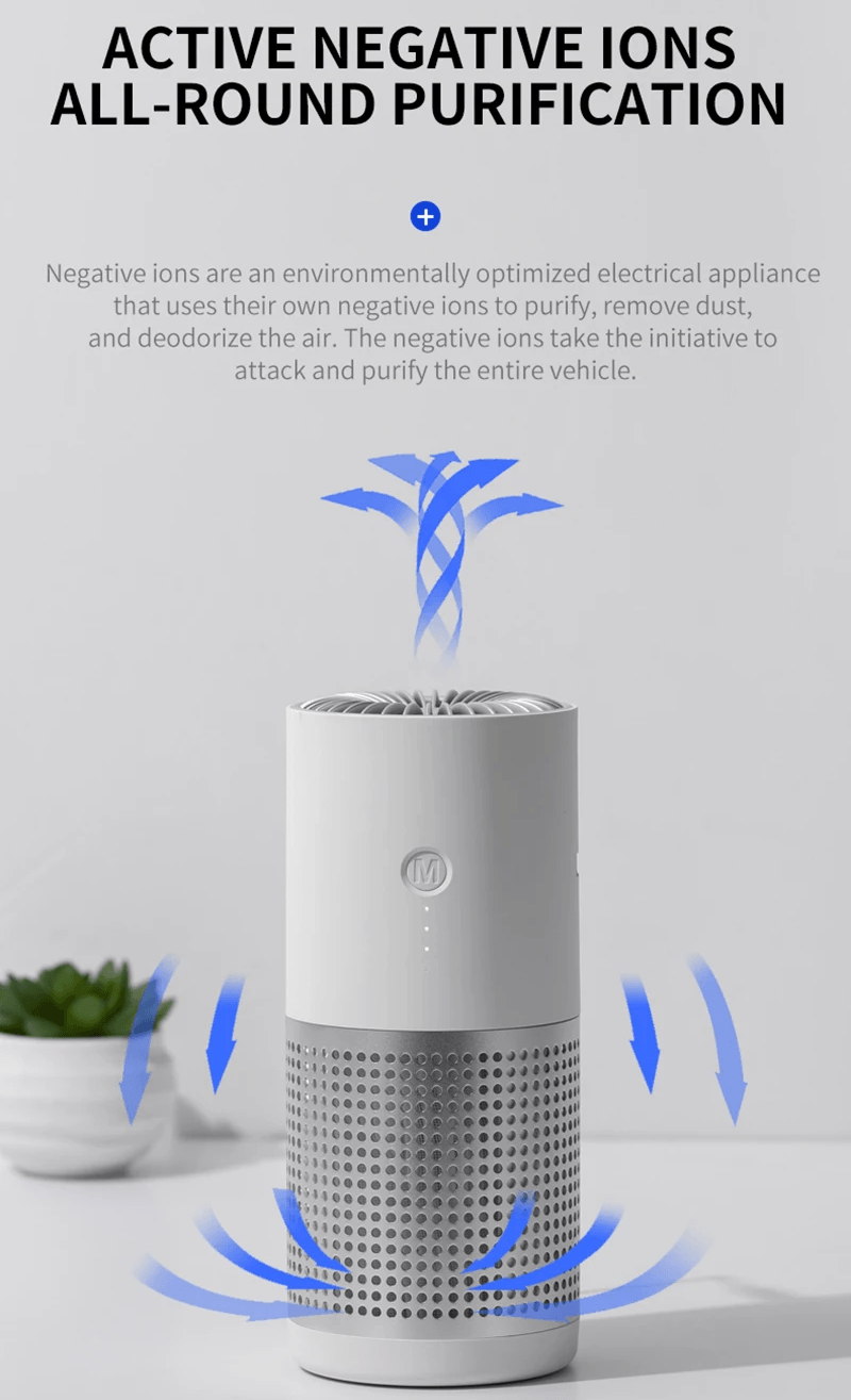 Car air purifier AP02 ozone generator air purifier desktop filter HEPA ...
