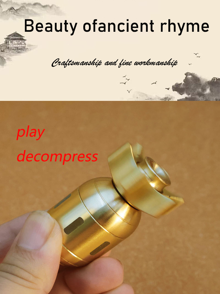 Brass Bomb Spinner Fidget Spinner Relax Stress Relief Gift EDC ...