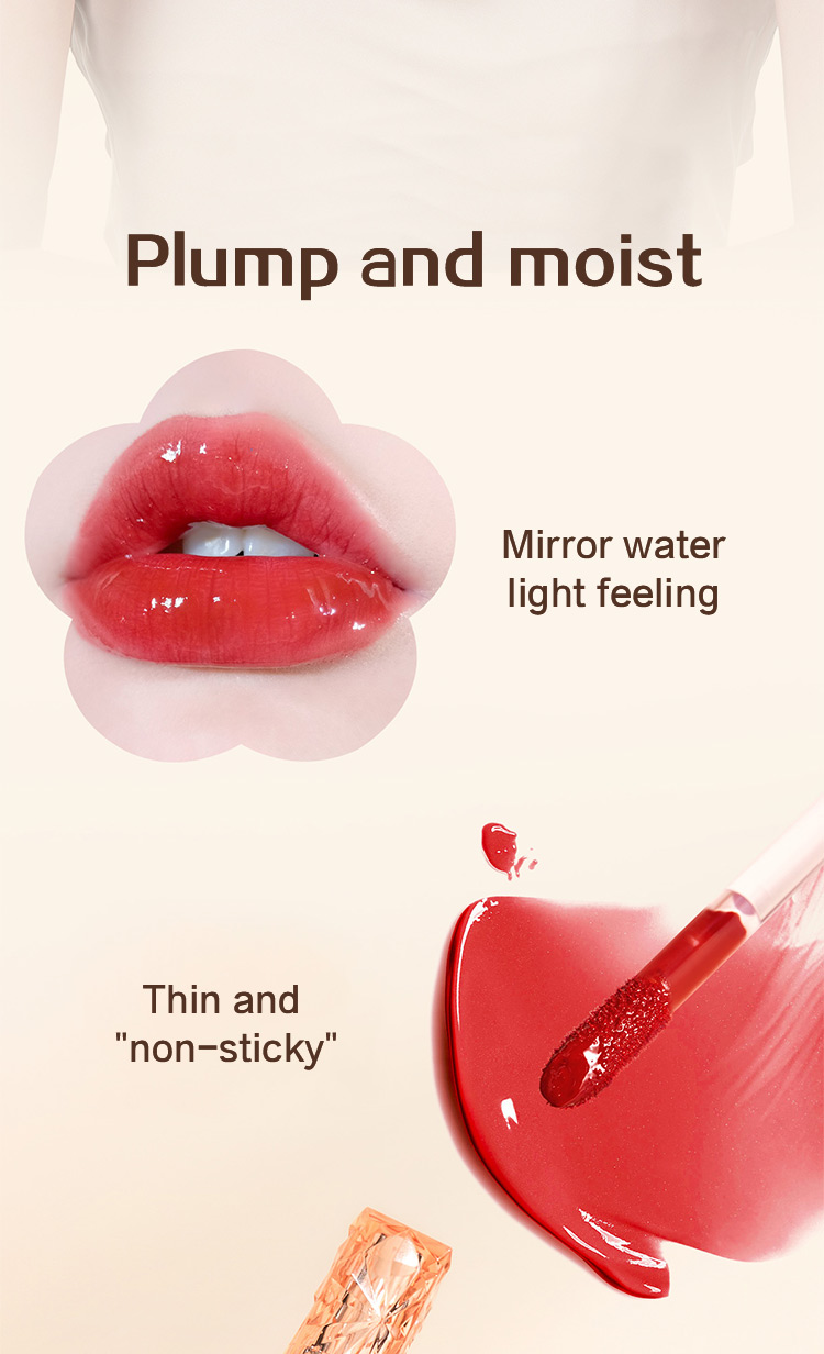 GegeBear Mirror Lip Glaze Lipstick Korean Plumping Glossy Makeup ...