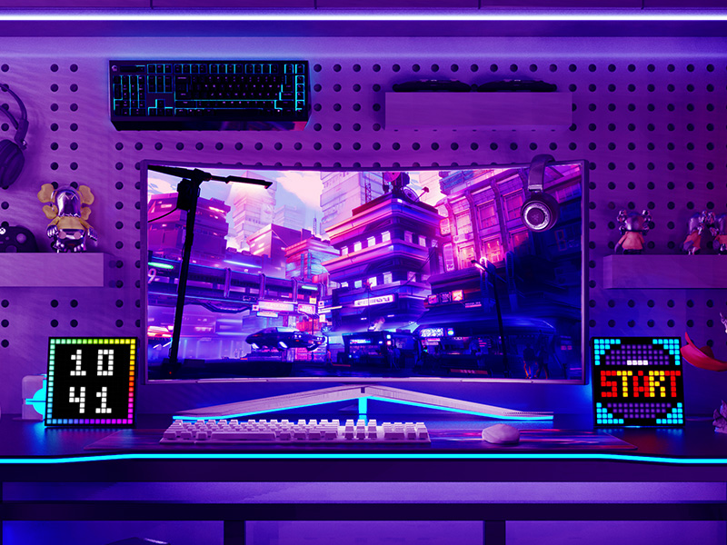 LED Pixel Display with 32 x 32 LED Panel Display APP Control Custom ...