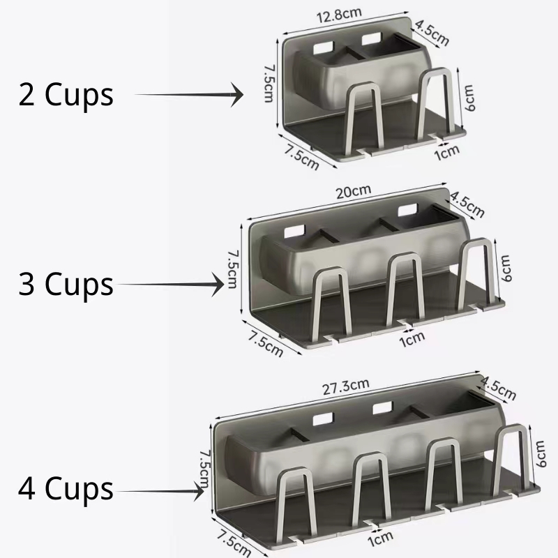 Actver Toothbrush Holder Wall Bathroom Rack Shelf Organizer Toothbrush ...