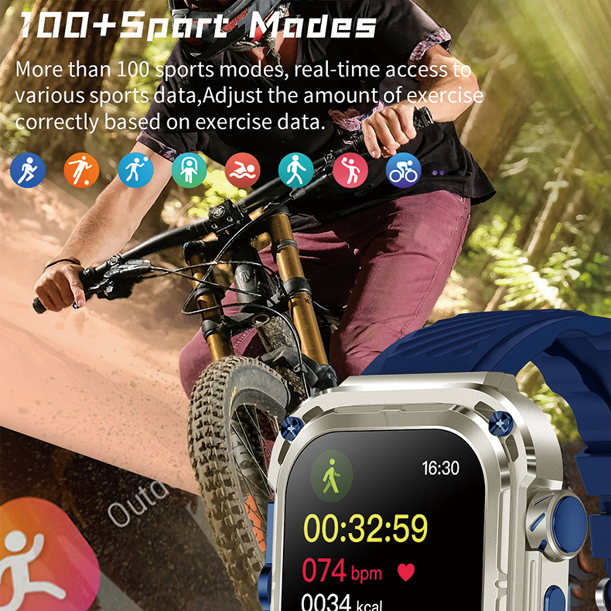 Smart Watch Bluetooth Call Ultra Long Standby True Rate NFC Life ...