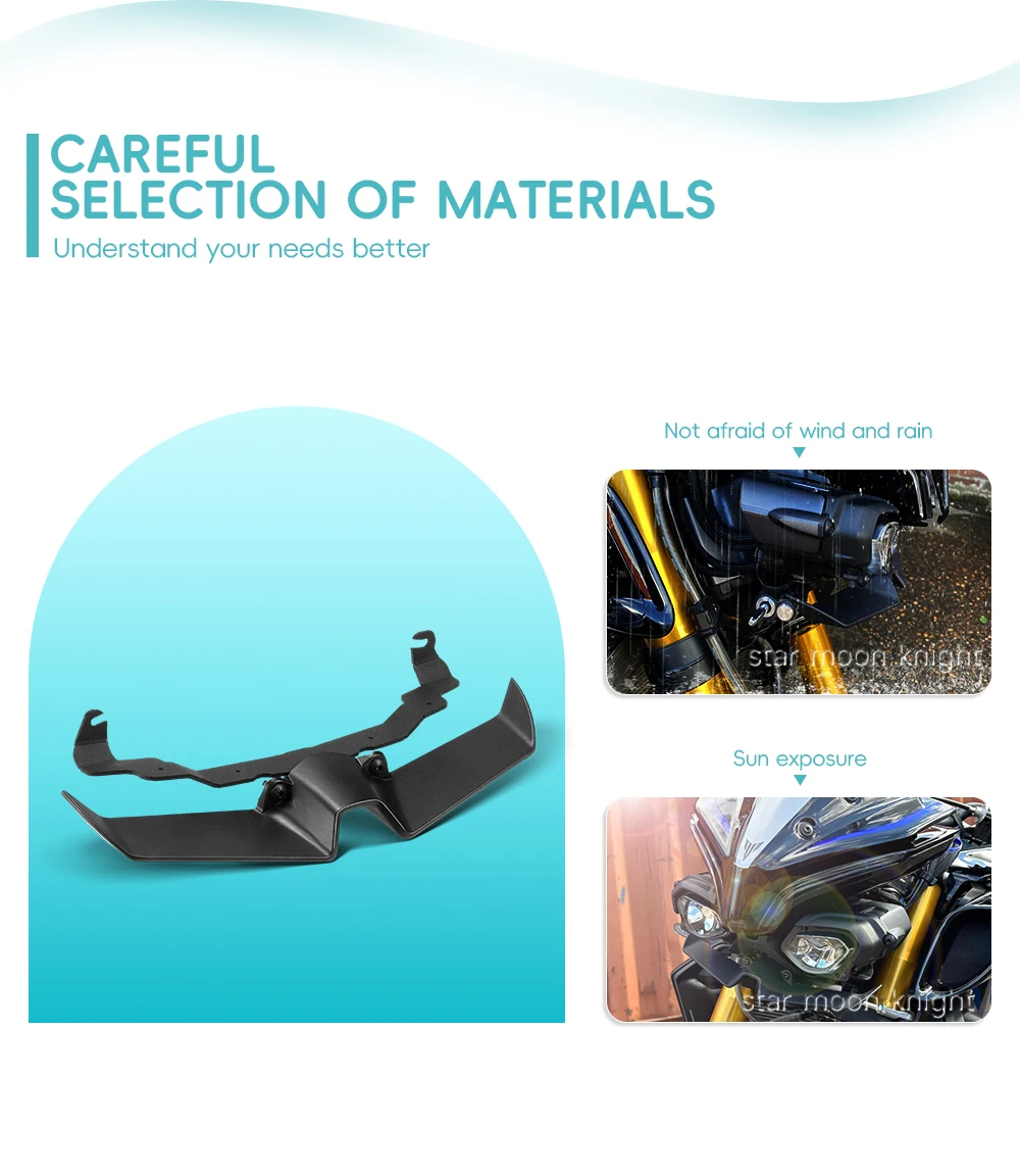 Front Spoiler Aerodynamic Frontal Wing Kit For YAMAHA MT-10 MT10 MT 10 ...