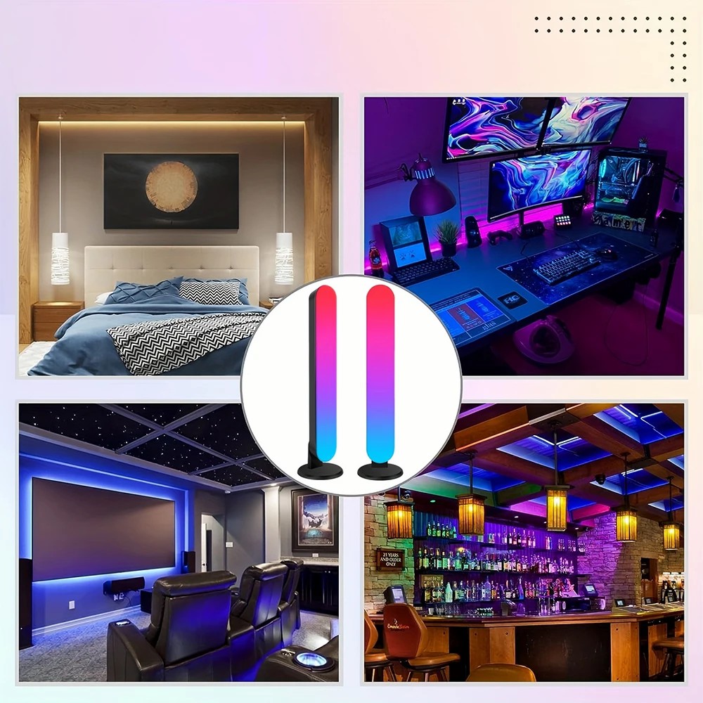 24 Keys Remote Control RGB Desktop USB Interior Ambient Colorful Game ...