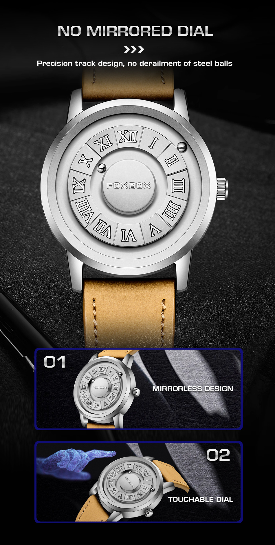 FOXBOX Jam Tangan original Watches Men New Fashion Design Personality ...