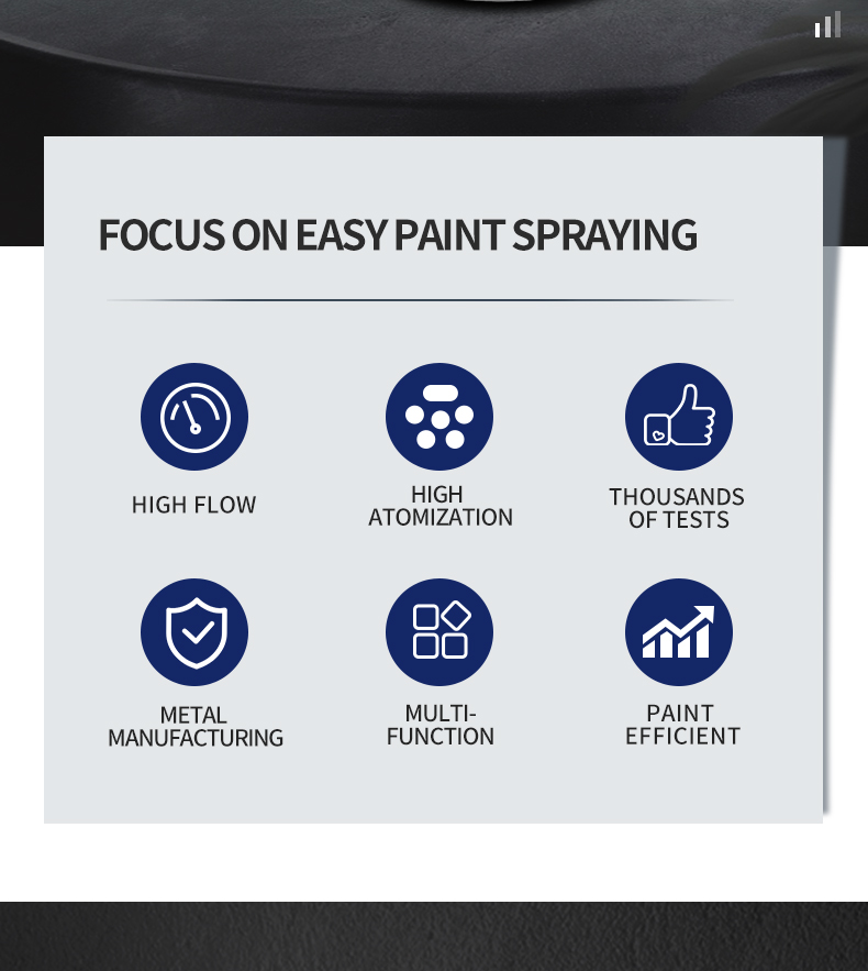 【ZHUITU】2.0MM High Atomization Pneumatic Spray Gun 1000ML Painting ...