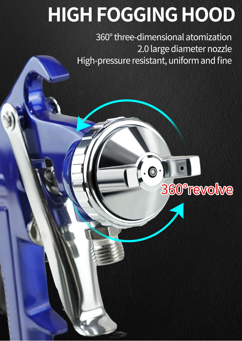 【ZHUITU】2.0MM High Atomization Pneumatic Spray Gun 1000ML Painting ...