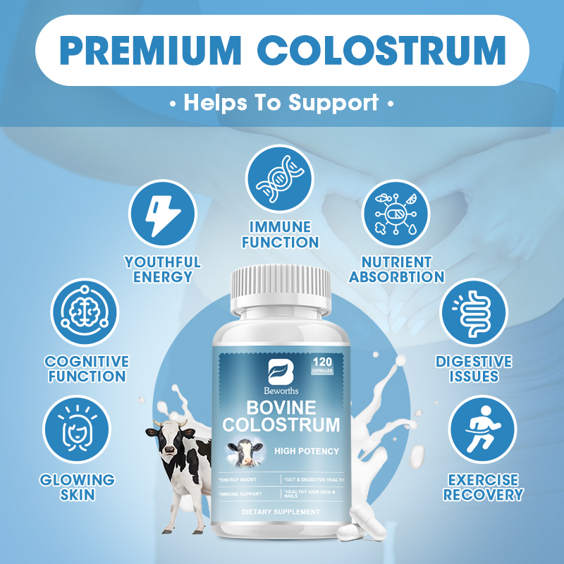 BEWORTHS Bovine Colostrum Capsule 1000mg Per Improve Gastrointestinal ...