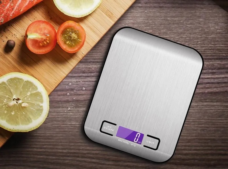 5/10Kg Kitchen Scale Stainless Steel Food Scales Led Electronic Scales Baking Weight Digital ...