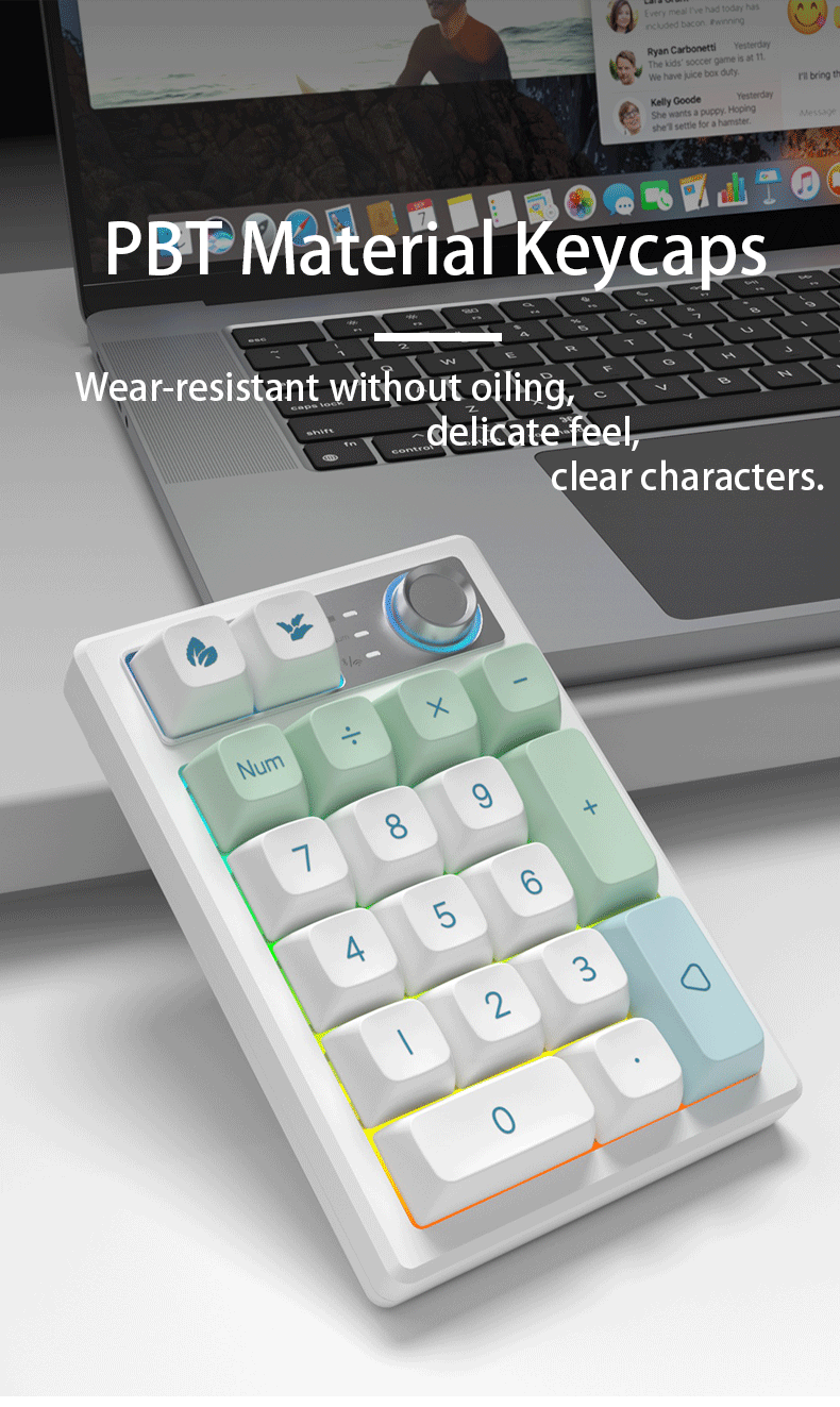 Keycool K19 Mechanical Numpad, Gasket Mount Hot Swappable Bluetooth 5.0 ...