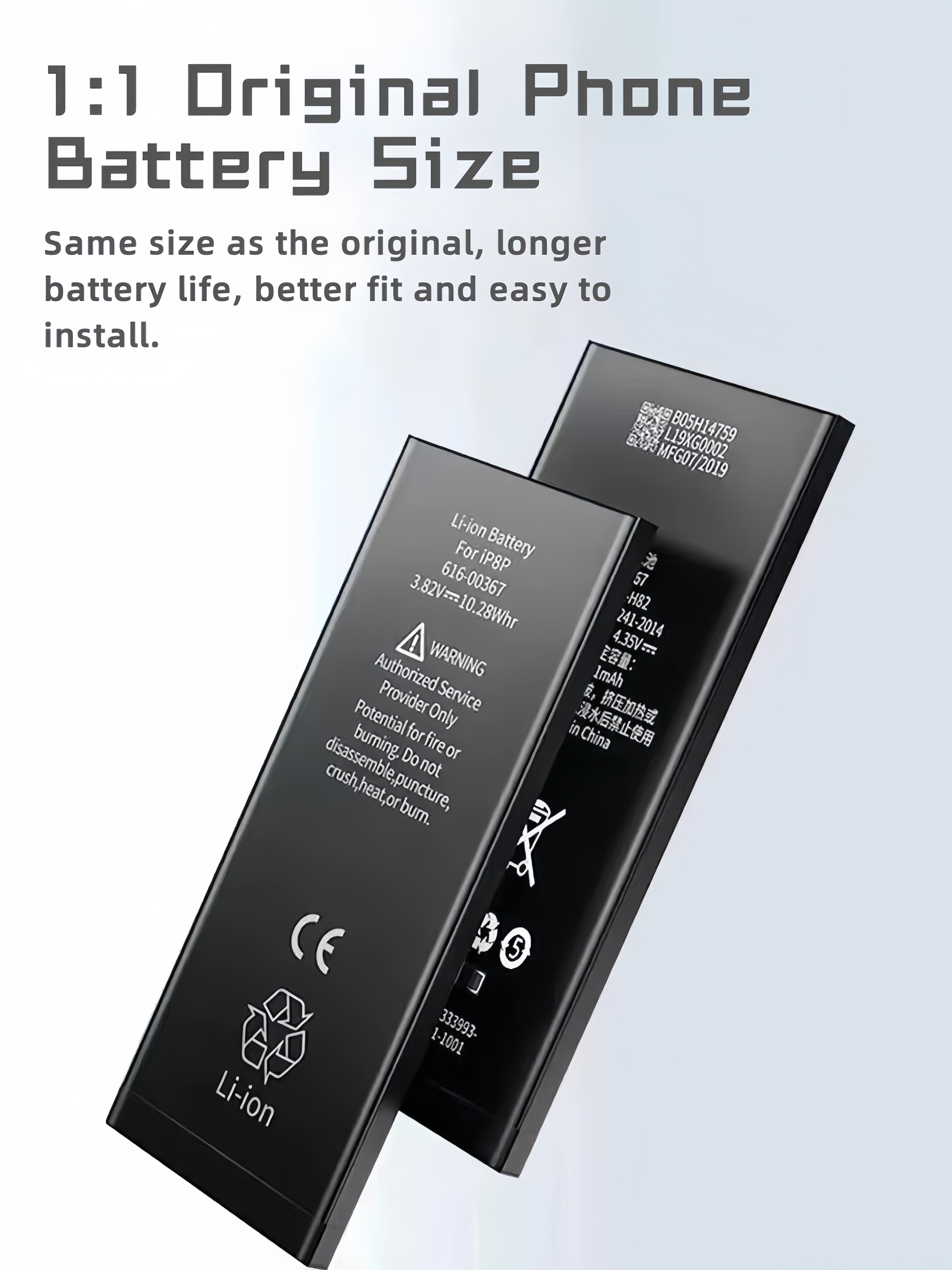 High capacity Phone Battery For IP 7 7Plus full range give away ...