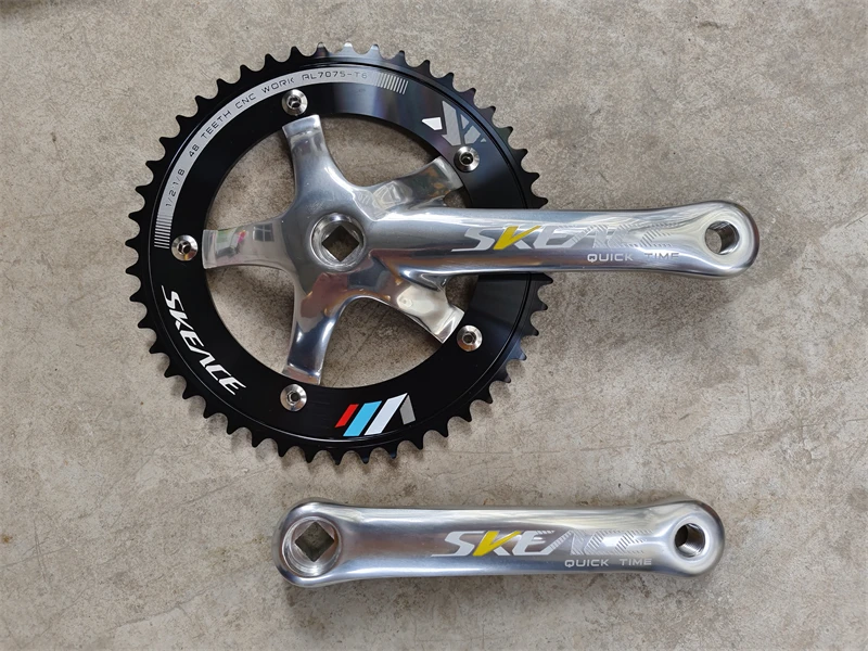 SKEACE Crankset Square Finely polished Hole Alumniun Alloy SKE Crankset ...