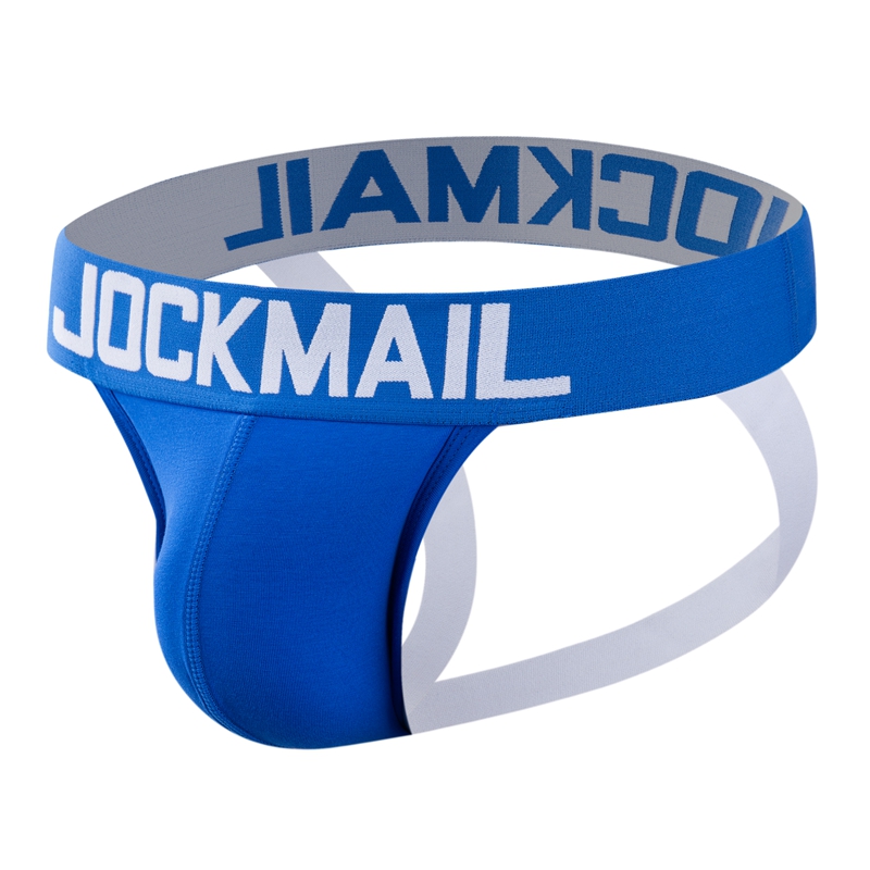 JOCKMAIL Men's Cotton Jockstrap - U-Convex Pouch Thong Underwear for ...