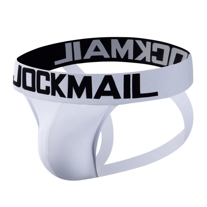 JOCKMAIL Men's Cotton Jockstrap - U-Convex Pouch Thong Underwear for ...