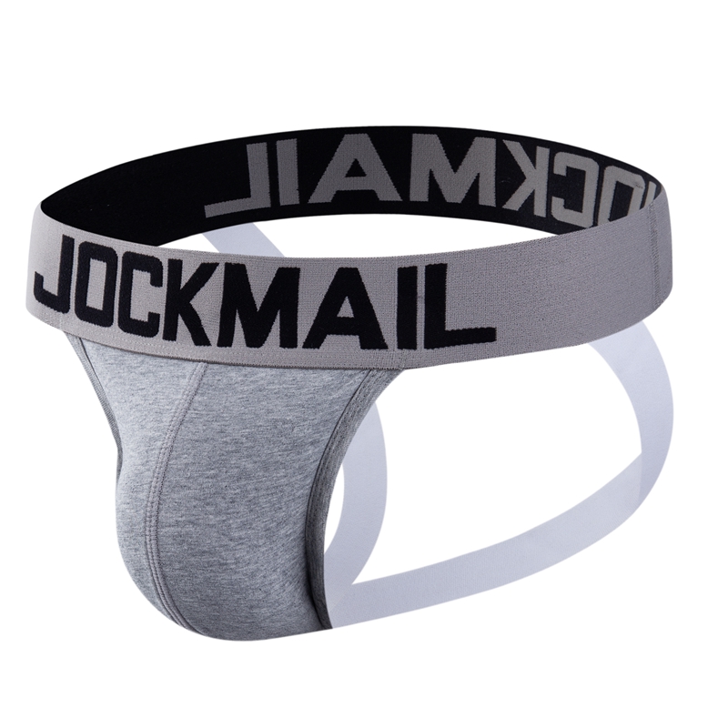 JOCKMAIL Men's Cotton Jockstrap - U-Convex Pouch Thong Underwear for ...