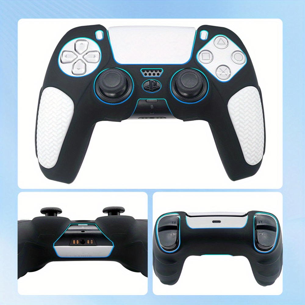 For Playstation 5 Controller Anti-Slip Thicken Silicone Protective ...
