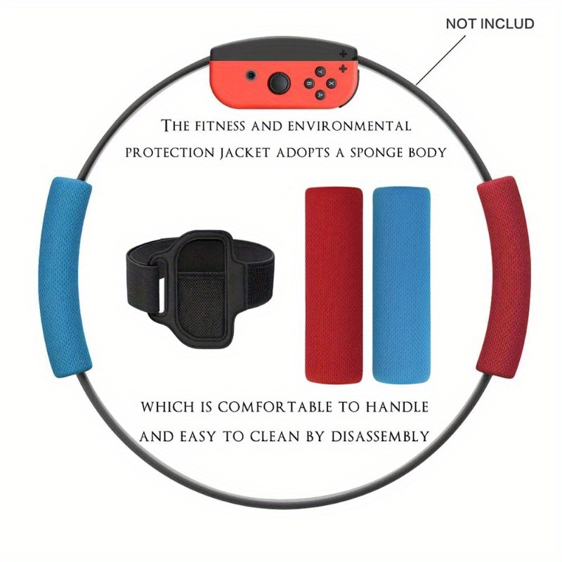 Accessories Kit for Nintendo Switch Ring Fit Adventure, 2 Ring Con Non ...