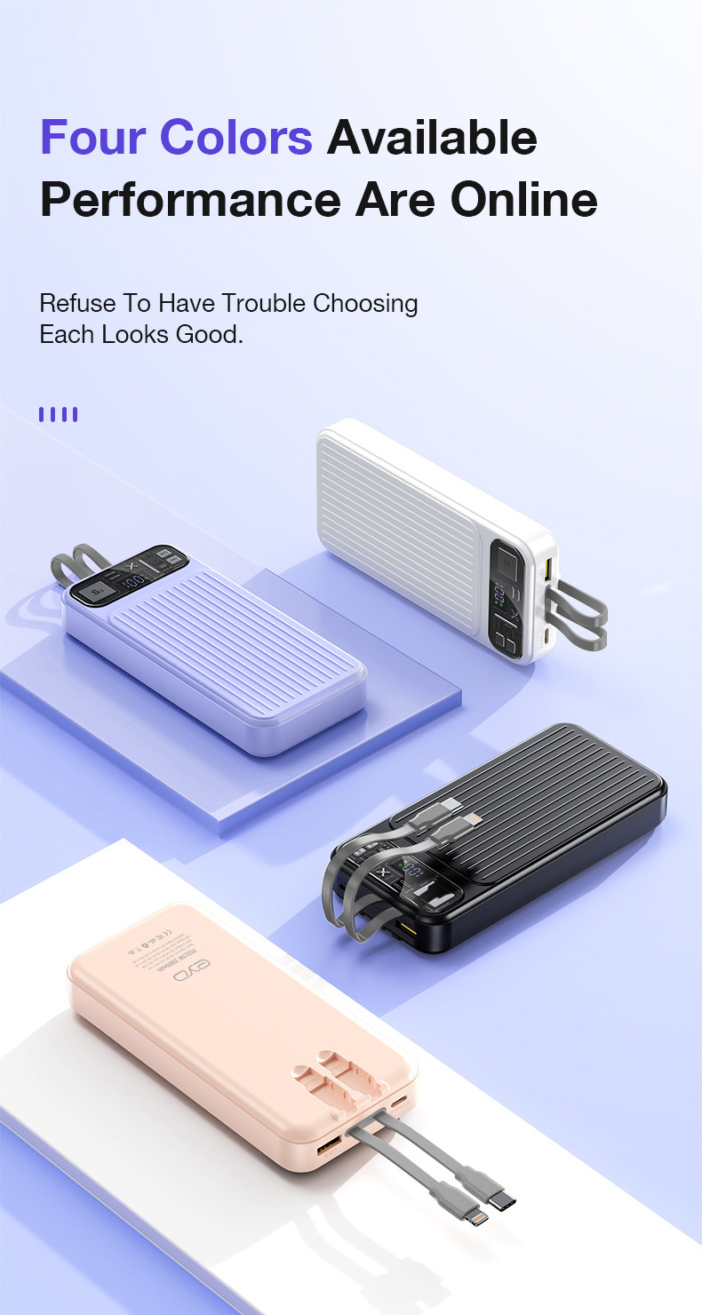 EYD JS29 4 IN 1 20000mAh Mini Slim Power Bank Super Fast Charge ...