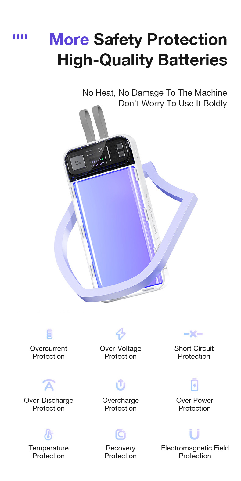 EYD JS29 4 IN 1 20000mAh Mini Slim Power Bank Super Fast Charge ...
