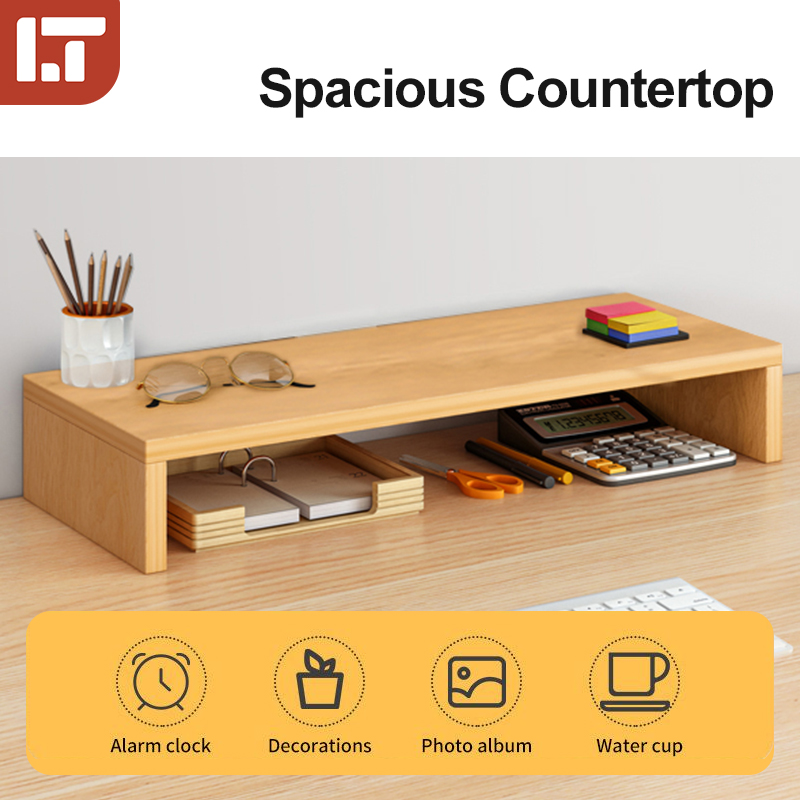 Desk Organizer Rack Monitor Stand Computer Monitor Screen Shelf ...