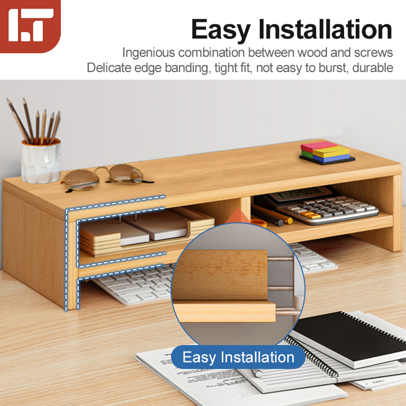 Desk Organizer Rack Monitor Stand Computer Monitor Screen Shelf ...