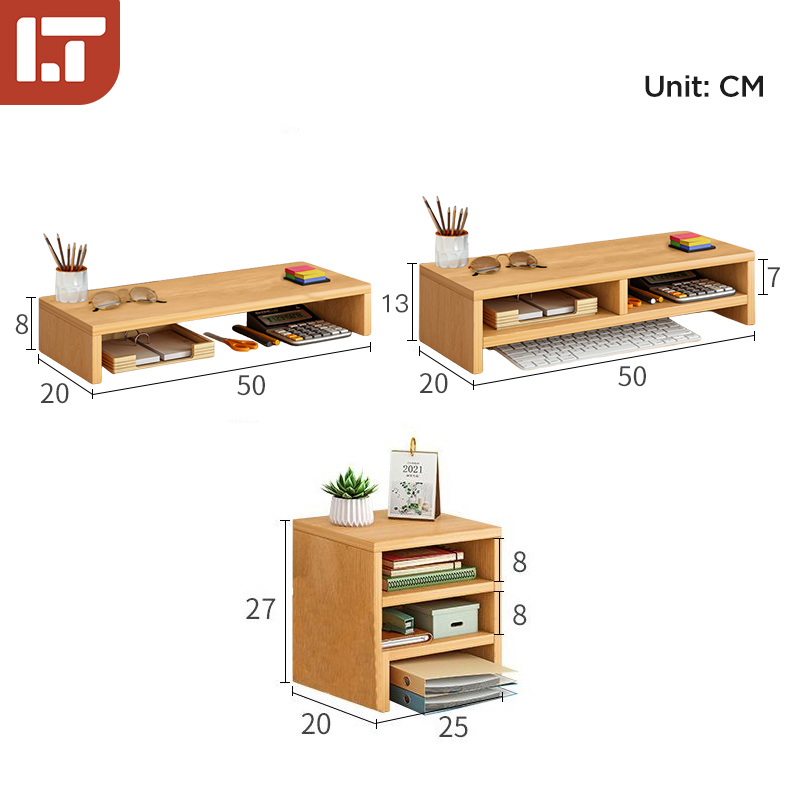 Desk Organizer Rack Monitor Stand Computer Monitor Screen Shelf ...