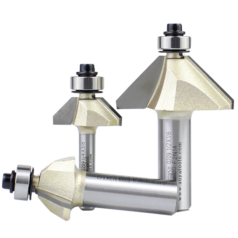 ARDEN 45 Degree Chamfer Router Bit 45° Woodworking Bevel Trimming ...